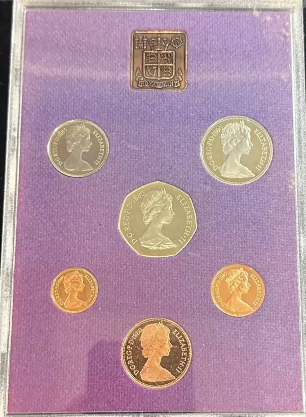 1980 Royal 7 coins mint set - Pashiz Coins